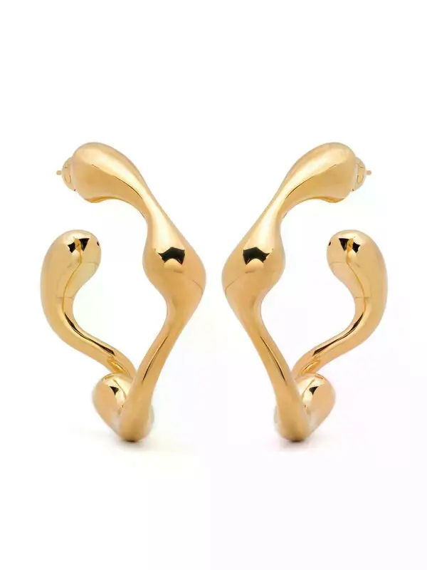 MARIA BLACK Large Splash Hoop Earrings - Gold