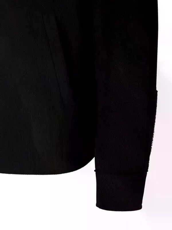 Harris Wharf London Cotton Overshirt - Black