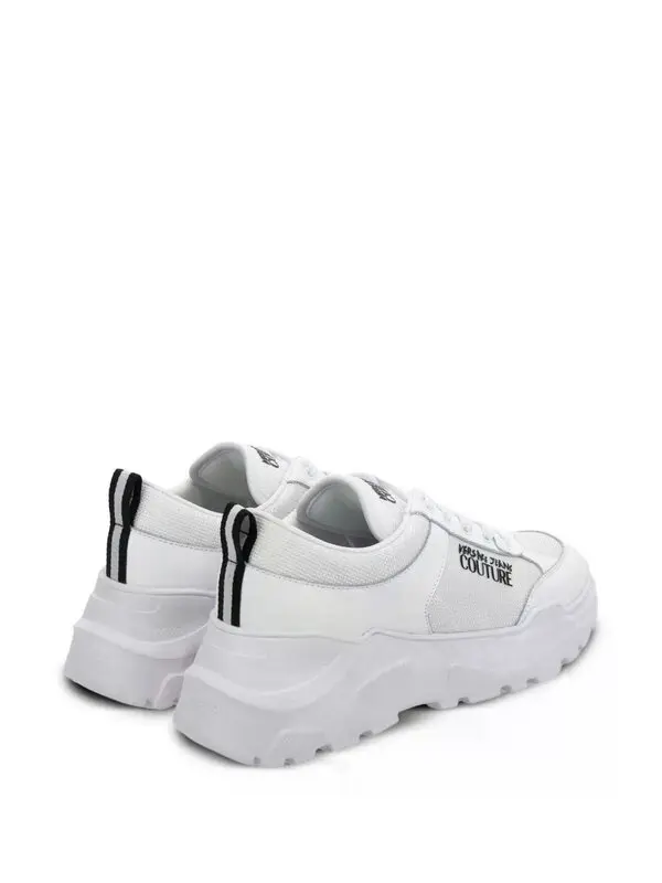 Versace Mesh-panelled Sneakers - White