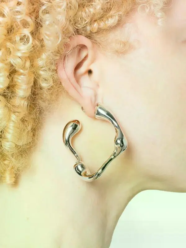 MARIA BLACK Large Splash Hoop Earrings