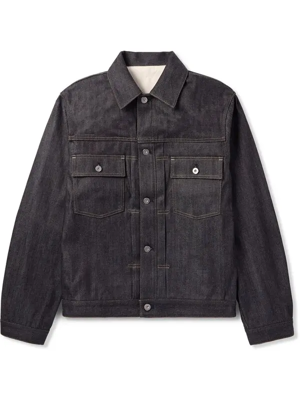 JIL SANDER Raw Denim Trucker Jacket