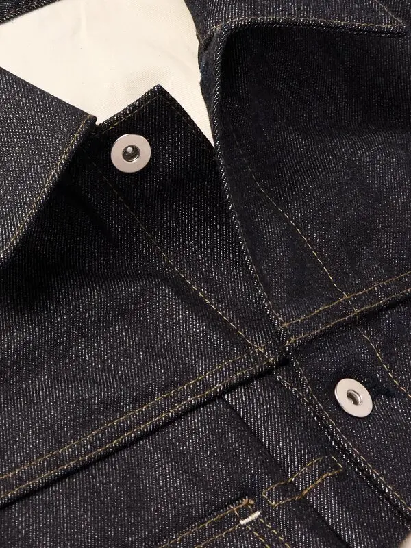 JIL SANDER Raw Denim Trucker Jacket