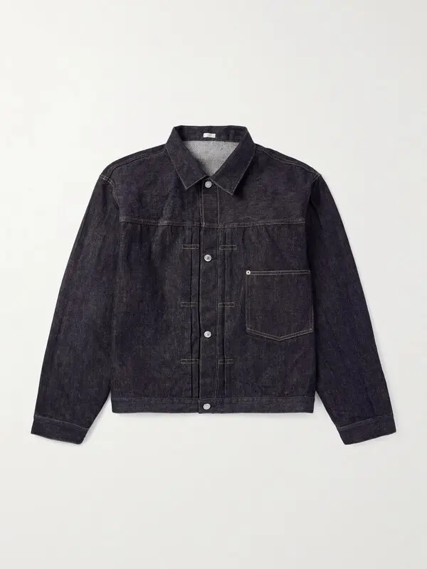 A.PRESSE 1st Type Denim Trucker Jacket - Blue