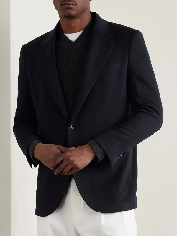 GHIAIA Sartoria Brushed-cashmere Blazer