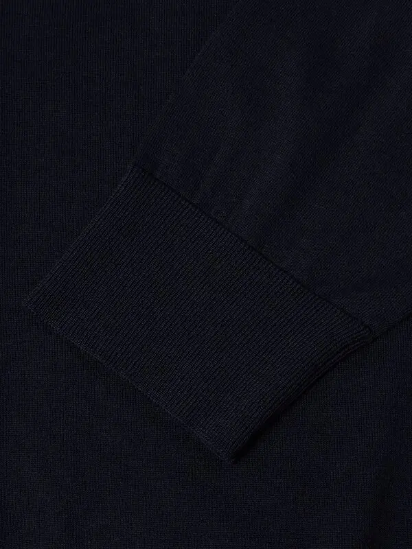 Zegna Wool Zip-up Cardigan - Blue