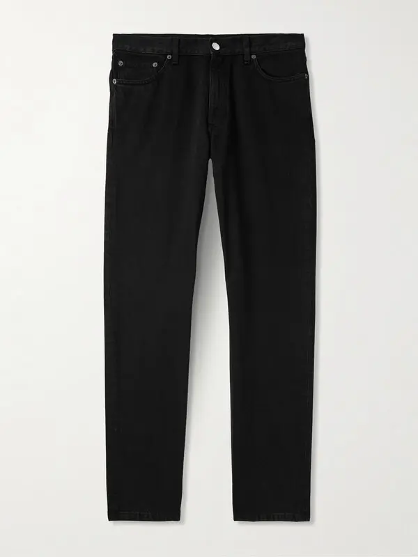 Zegna City Slim-fit Straight-leg Jeans - Black