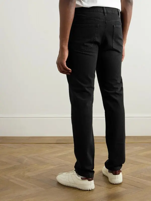 Zegna City Slim-fit Straight-leg Jeans - Black