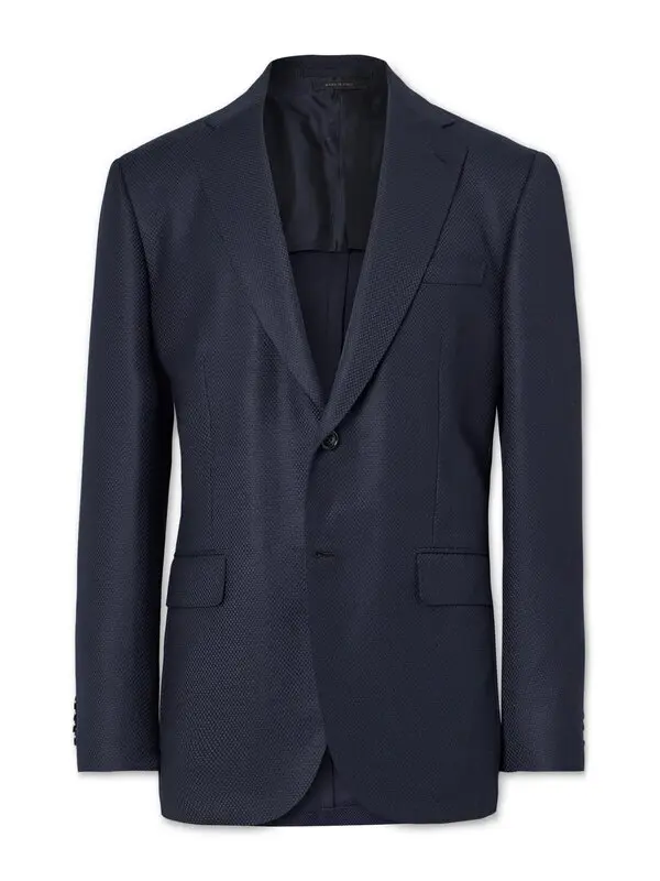 Brioni Textured Wool And Cashmere-blend Blazer