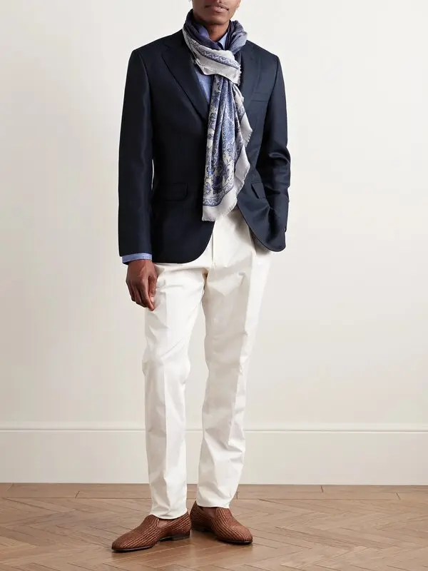 Brioni Textured Wool And Cashmere-blend Blazer