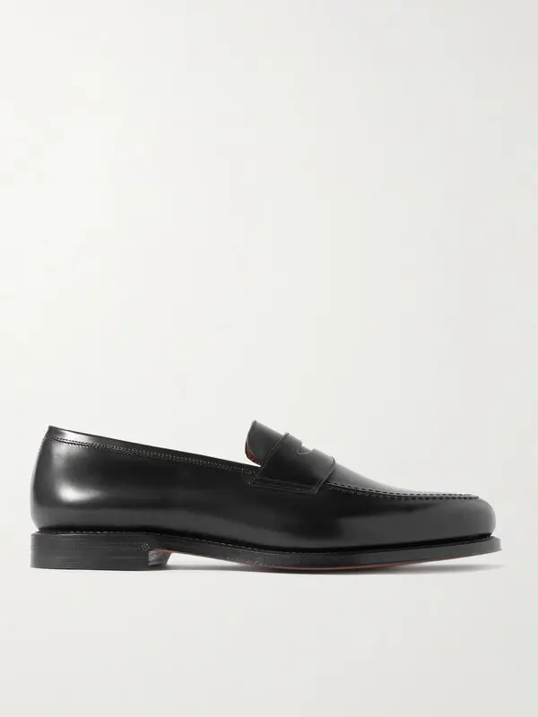 Polo Ralph Lauren Maestra Leather Penny Loafers - Black