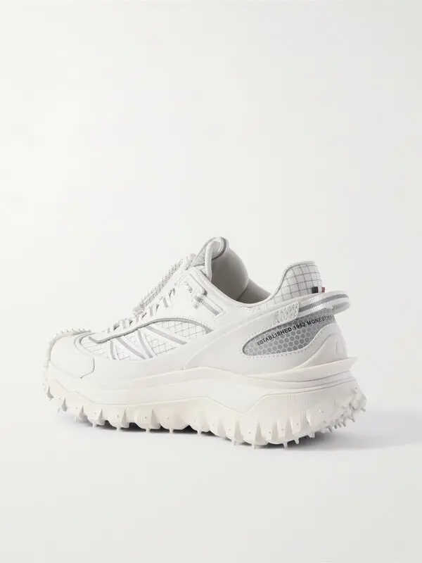 Moncler Trailgrip Gtx Leather-trimmed Sneakers
