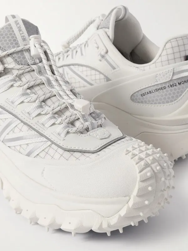 Moncler Trailgrip Gtx Leather-trimmed Sneakers