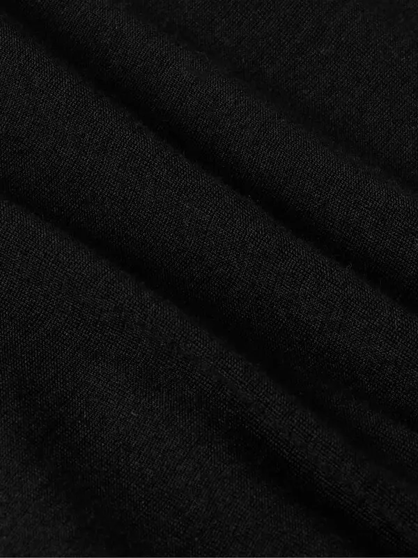 Zegna Cashmere And Silk-blend Rollneck Sweater - Black