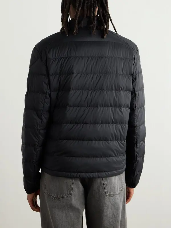 Moncler Slim-fit Logo-appliquéd Padded Shell Down Jacket - Black