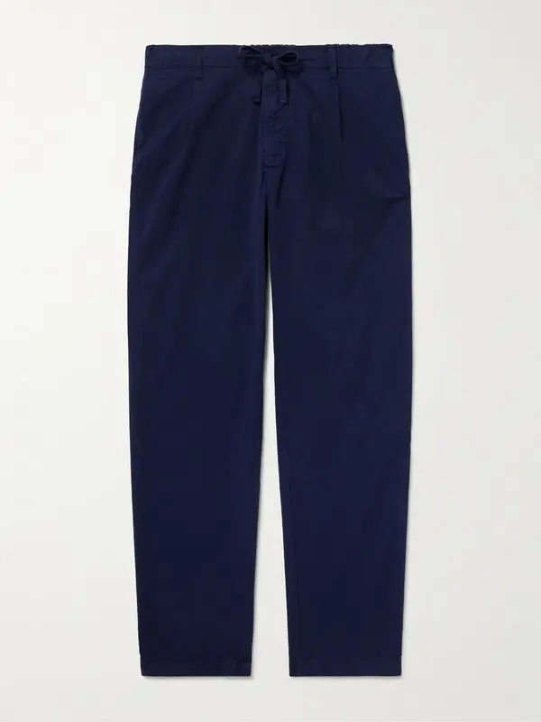 Hartford Tanker Slim-fit Cotton Trousers