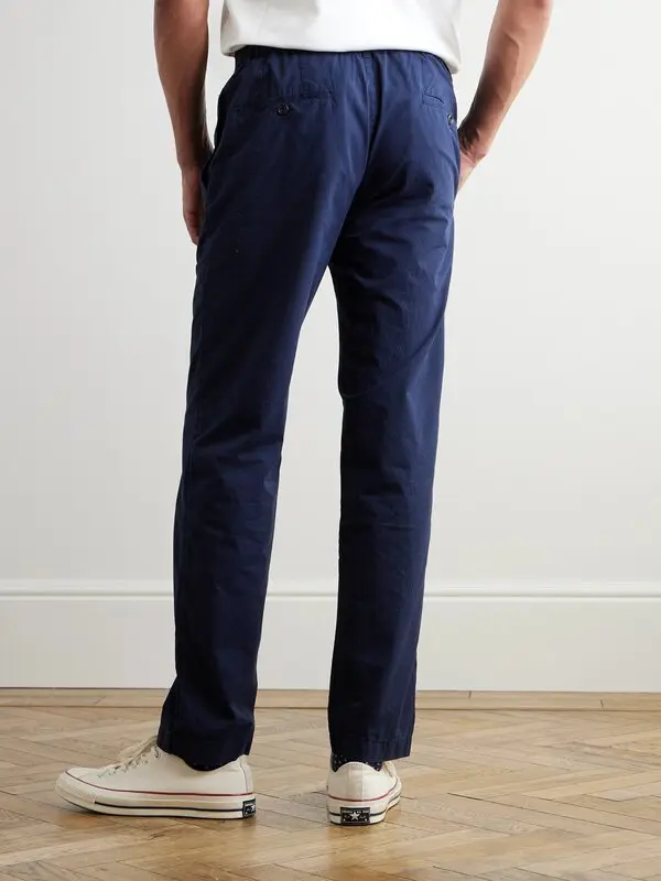 Hartford Tanker Slim-fit Cotton Trousers