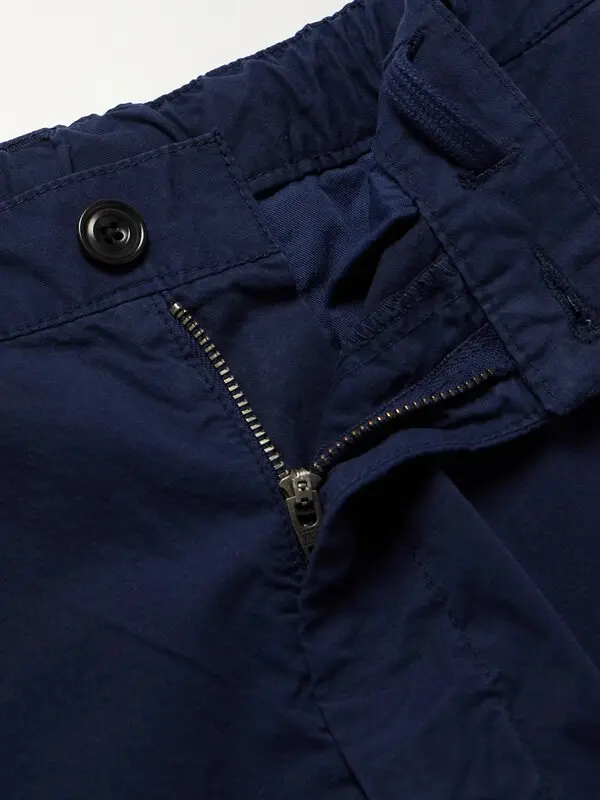 Hartford Tanker Slim-fit Cotton Trousers
