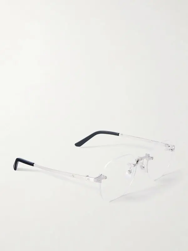 Cartier Santos De Rimless Optical Glasses