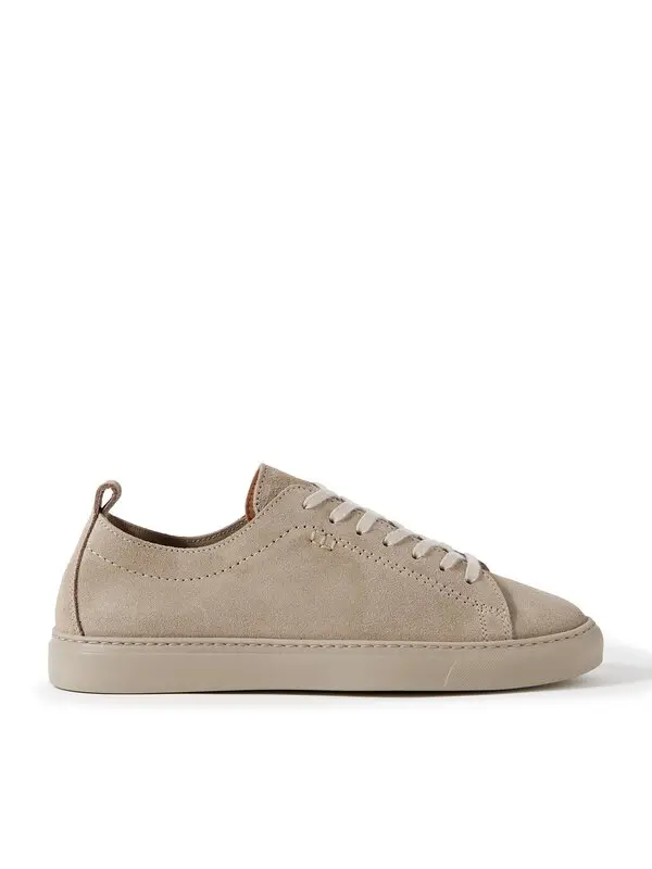 mr p. - Perforated Suede Sneakers