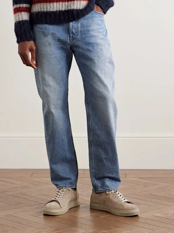 mr p. - Perforated Suede Sneakers