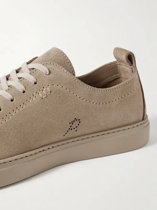 Mr P. Perforated Suede Sneakers