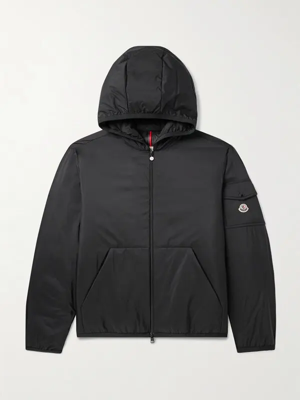 Moncler Monteynard Logo-appliquéd Hooded Down Jacket - Black