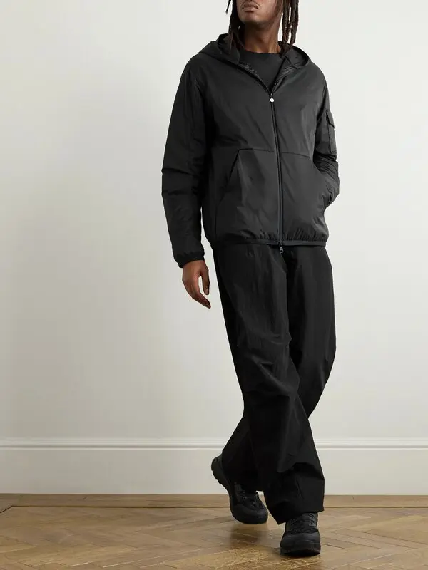 Moncler Monteynard Logo-appliquéd Hooded Down Jacket - Black