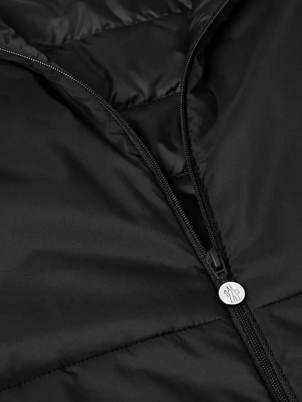 Moncler Monteynard Logo-appliquéd Hooded Down Jacket - Black