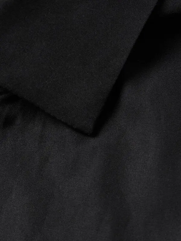 Mr P. Business Organic Cotton-poplin Shirt - Black