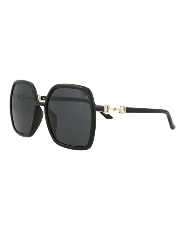 Gucci Square Sunglasses - Black/black/grey (gg0890saone-color30011146one-color001)