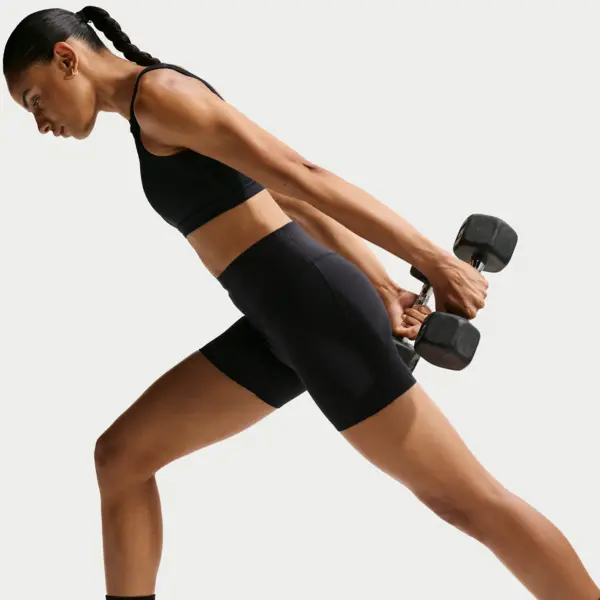Nike Universa High-waisted 5" Biker Shorts With Seamless Front - Black