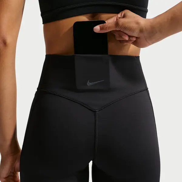 Nike Universa High-waisted 5" Biker Shorts With Seamless Front - Black