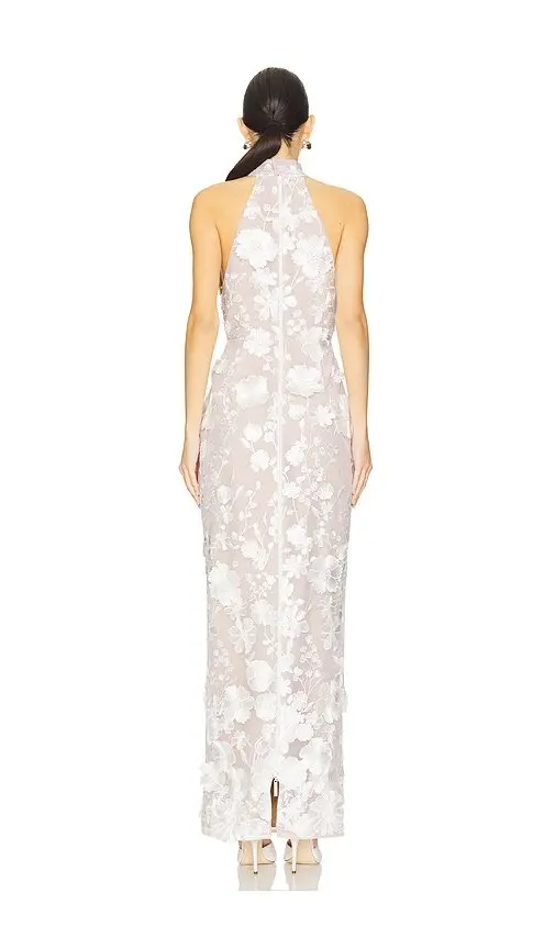 BRONX BANCO Jasmine Halterneck Maxi Dress