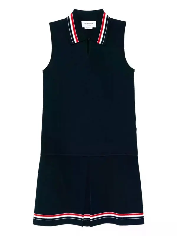 Thom Browne Tennis Polo-collar Dress - Blue