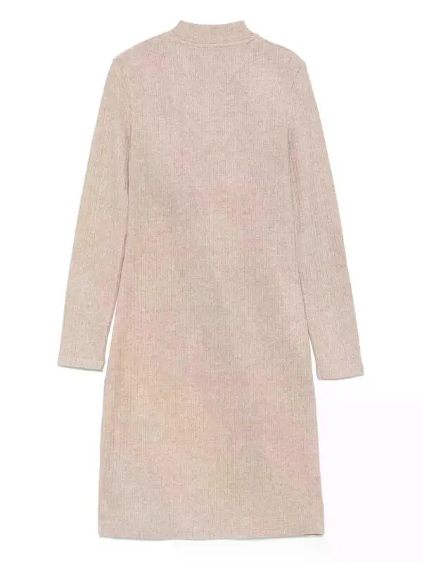 Vince Ribbed Mini Dress - Neutrals
