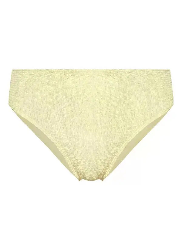 Tory Burch Smocked Bikini Bottom - Yellow