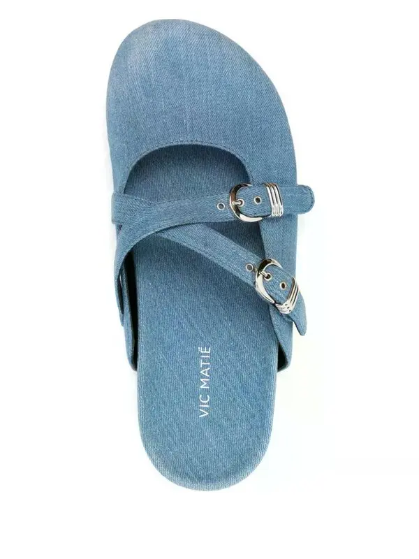 VIC MATIE Denim Mules