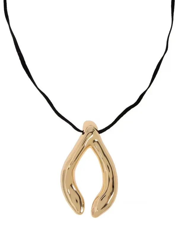 Tory Burch Wishbone Pendant Necklace