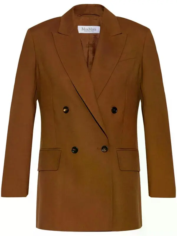 Max Mara Double-breasted Blazer - Brown