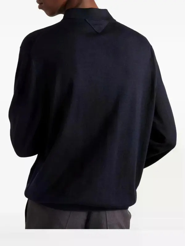 Prada Buttoned Polo Shirt - Blue