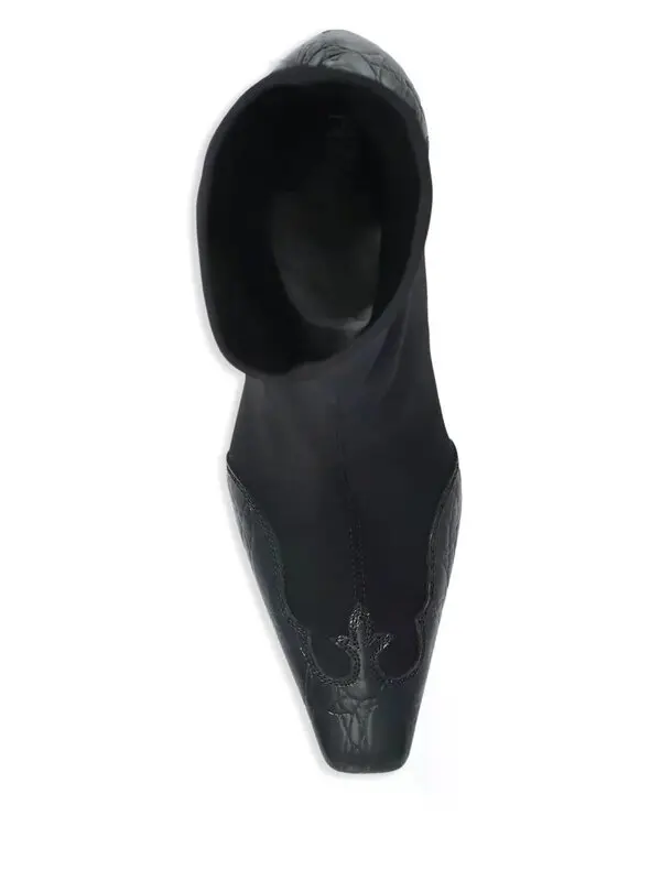 Paris Texas 75mm Belle Western Ankle Boots
