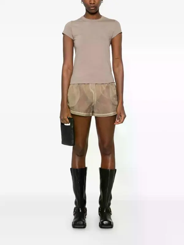 Rick Owens Level Cropped T-shirt - Neutrals