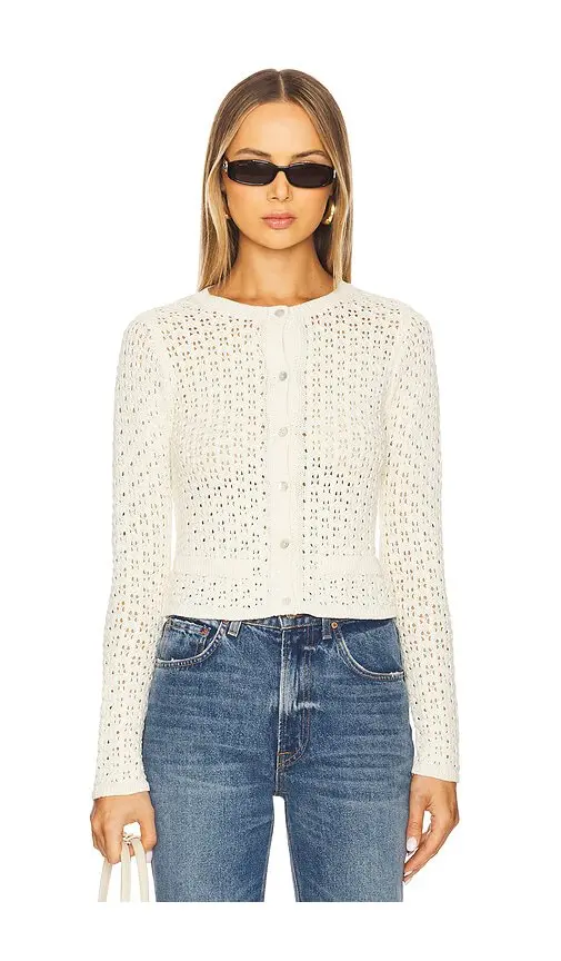 ELODIE THE LABEL Eloise Crochet Cardigan