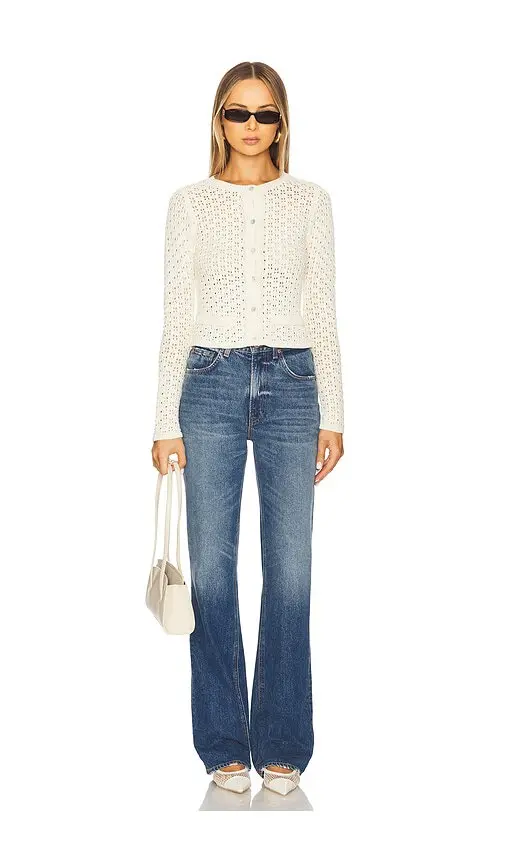 ELODIE THE LABEL Eloise Crochet Cardigan
