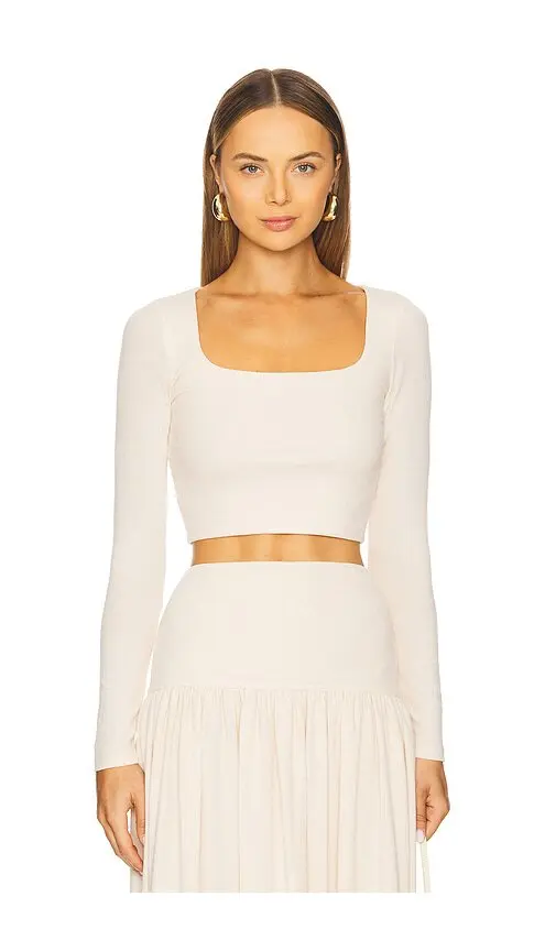 ELODIE THE LABEL Cleo Cropped Knit Top