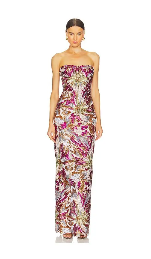 BRONX AND BRONCO Dahlia Maxi Dress - Multi