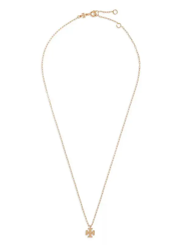 Tory Burch Double T Pendant Necklace - Gold