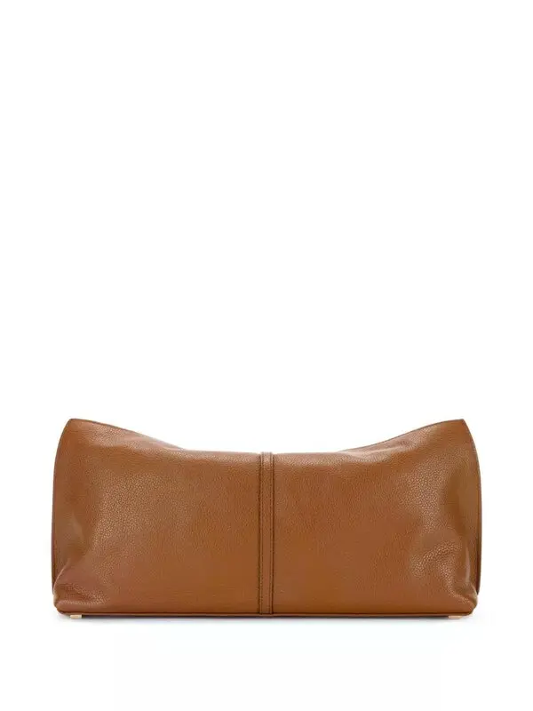 Elisabetta Franchi Boulevard Leather Clutch Bag - Brown