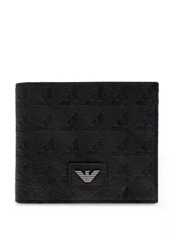 Emporio Armani Logo-debossed Wallet - Black