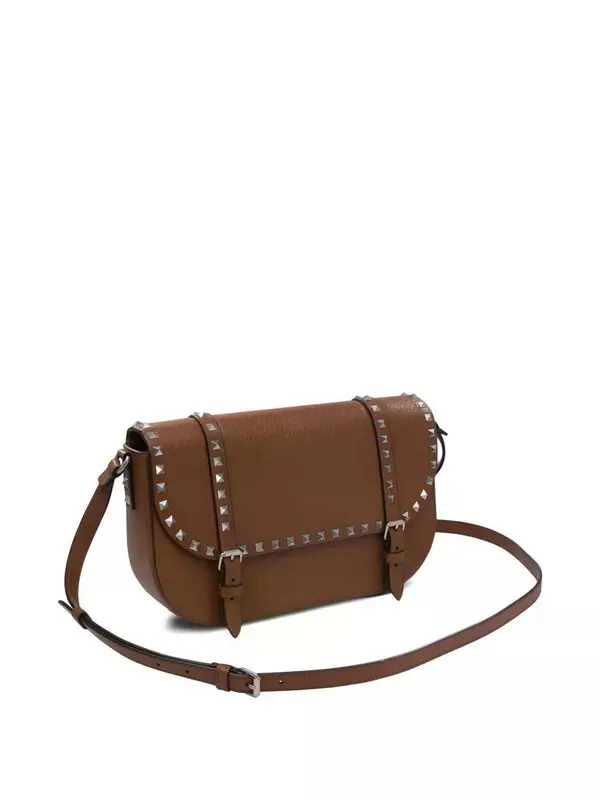 Valentino Garavani Rockstud Messenger Bag - Brown